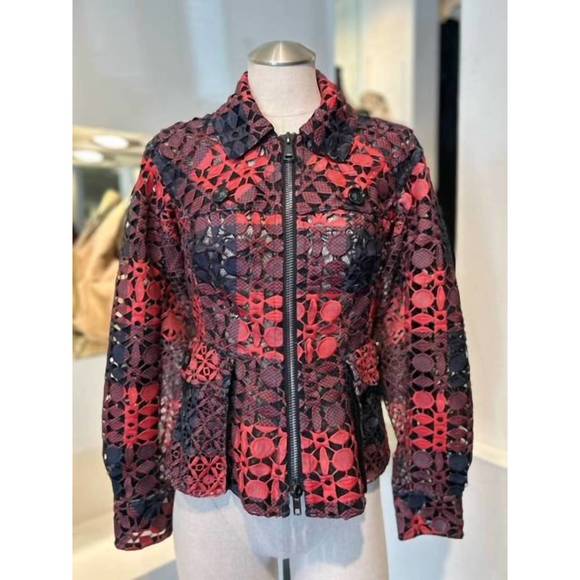 Byron Lars | Jackets & Coats | New Byron Lars Plaid Eyelet Jacket In ...